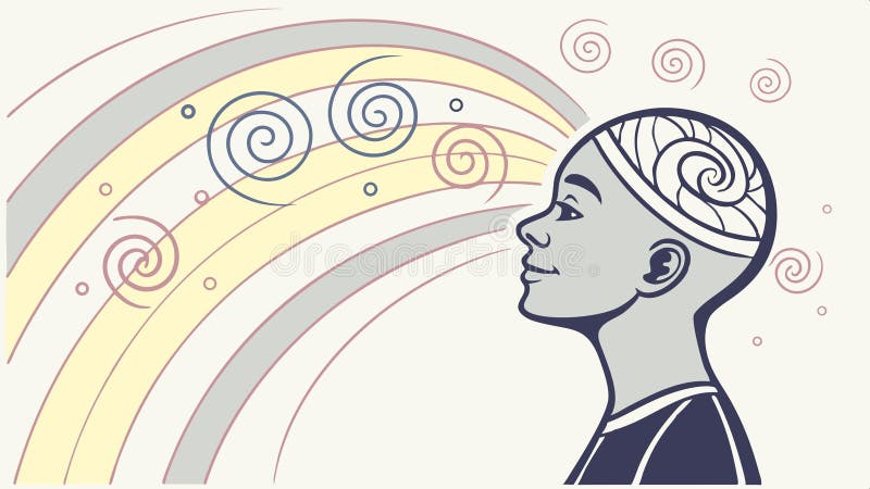 Mindful Thinking Silhouette, Abstract Thought, Inner Peace Concept ...