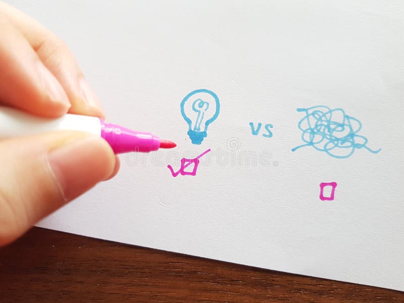 Mindful Vs Mind Full. Mindfulness Concept Stock Image - Image of human ...