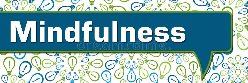 Mindfulness Bulbs Green Blue Circular Texture Comment Symbol Stock ...