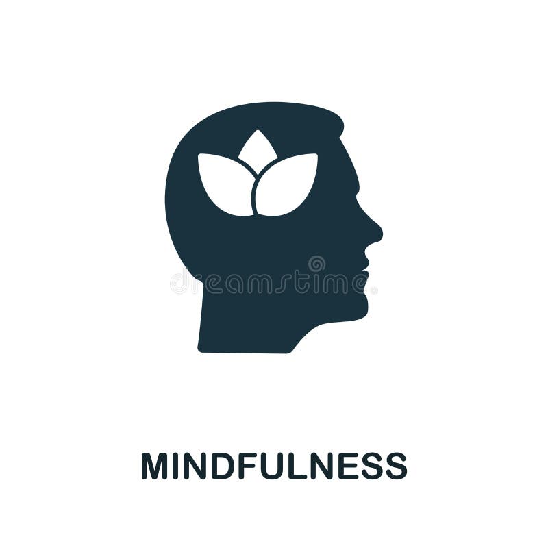 Mindfulness Icon Set. Monochrome Sign Collection with Balans ...