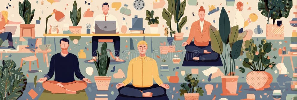 Mindfulness at Work Infographic Featuring Tips and an Engaging ...