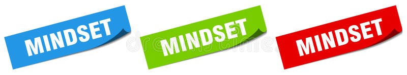 Mindset Banner. Mindset Speech Bubble Label Set. Stock Vector ...