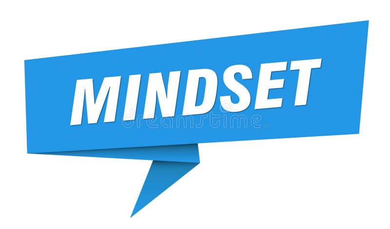 Mindset Banner. Mindset Speech Bubble, Label, Sticker, Sign Template ...