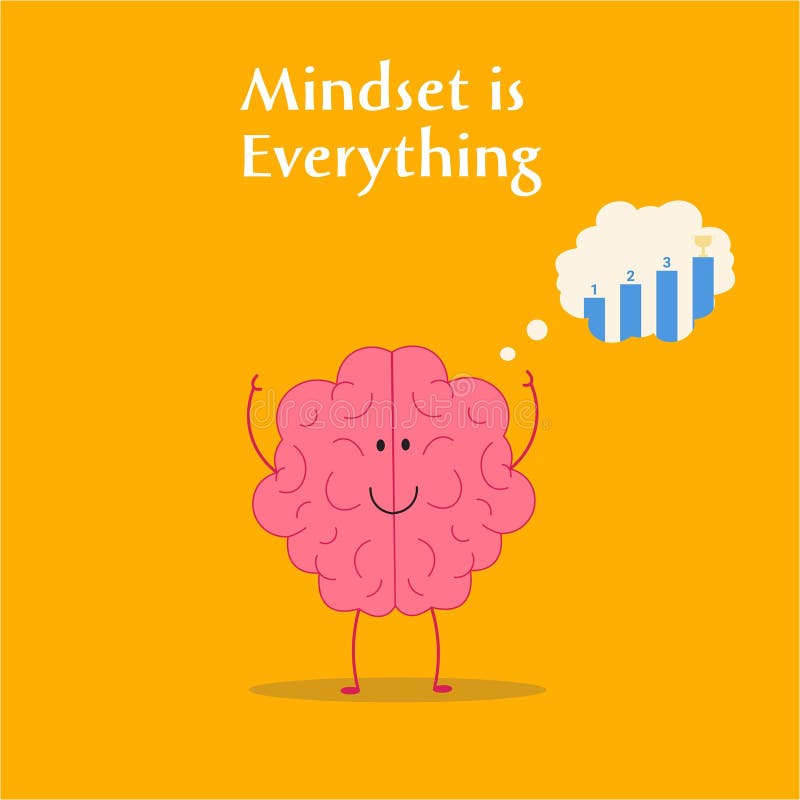 Mindset is Everything Vector Illustration Graphic Stock Illustration ...