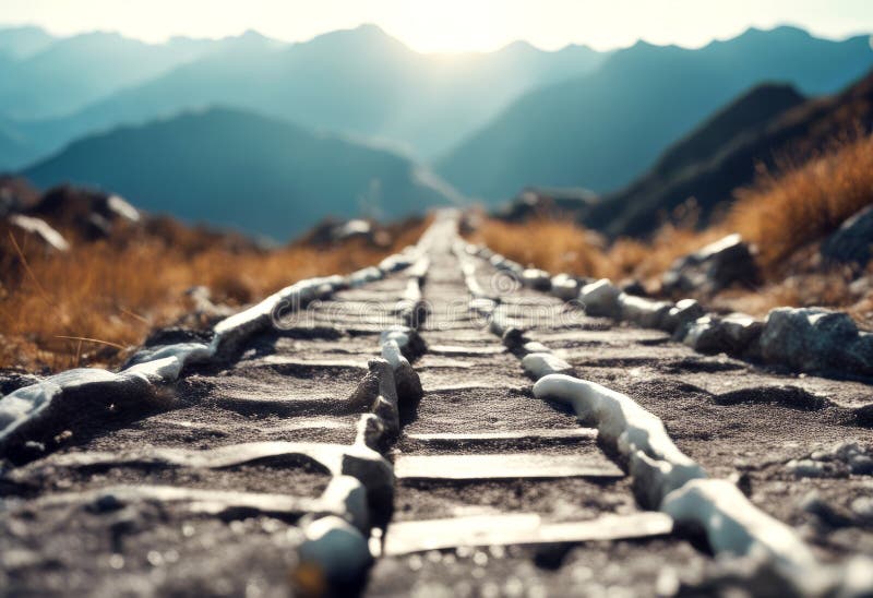 Mindset Human Peak Growth Limit Line Technology Level Performance ...