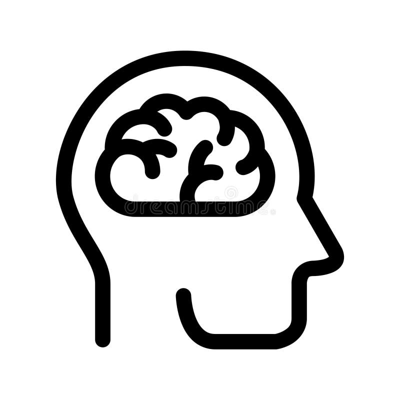 Mindset Icon Line Design Style Finance and Business Symbol Stock Vector ...