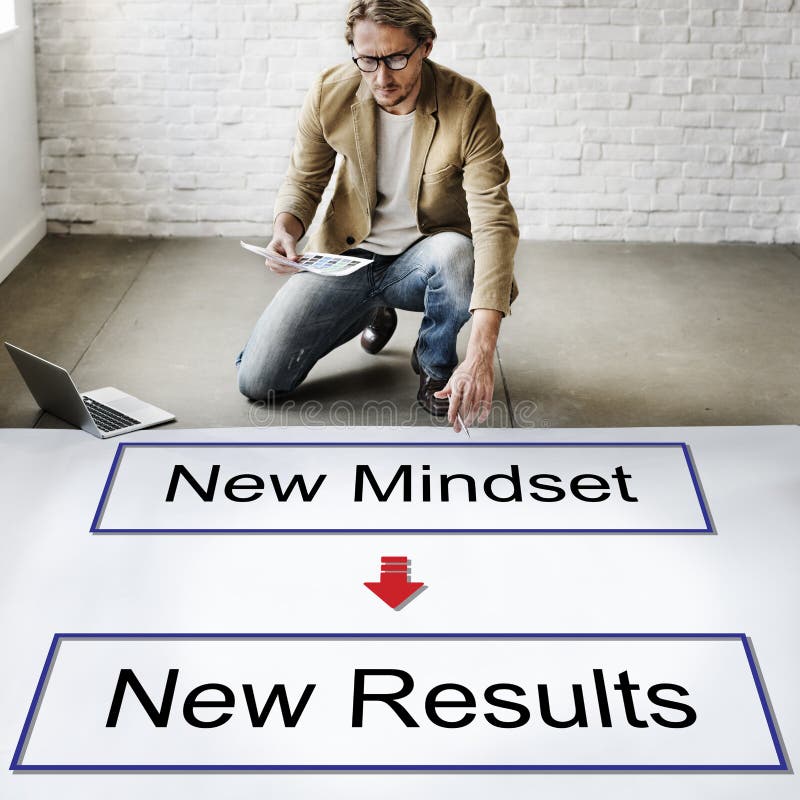 New Mindset New Results Concept Stock Photo - Image of mental, optimist ...