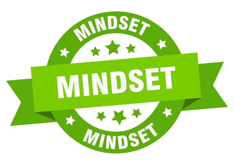 Mindset Round Ribbon Isolated Label. Mindset Sign Stock Vector ...