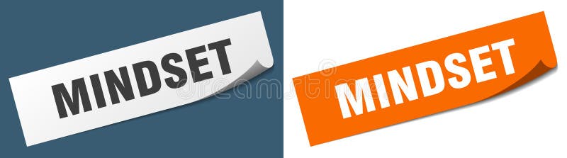 Mindset Sticker. Mindset Sign Set Stock Vector - Illustration of emblem ...