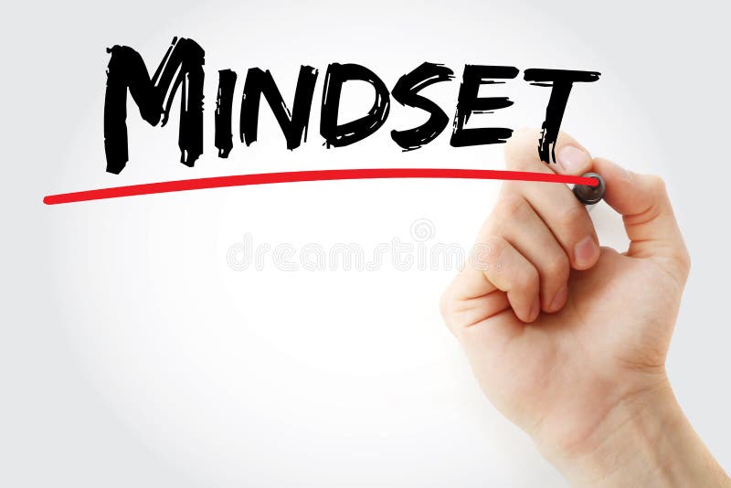 Mindset Text with Marker, Business Concept Stock Image - Image of ...