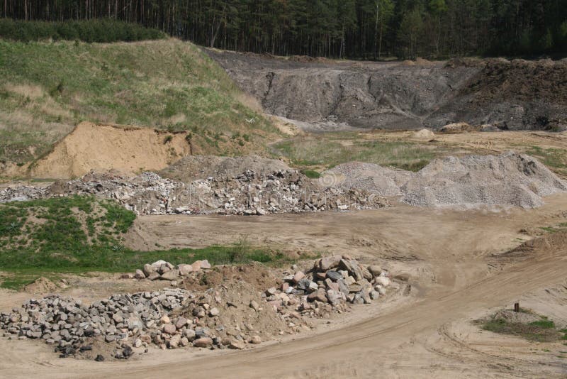 Mine aggregates stock photo. Image of sand, environmental - 61640264