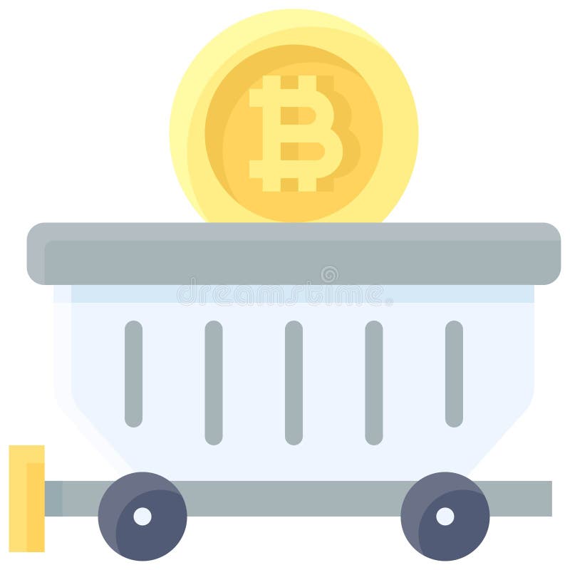 Mine Cart Icon, Cryptocurrency Related Vector Stock Vector ...