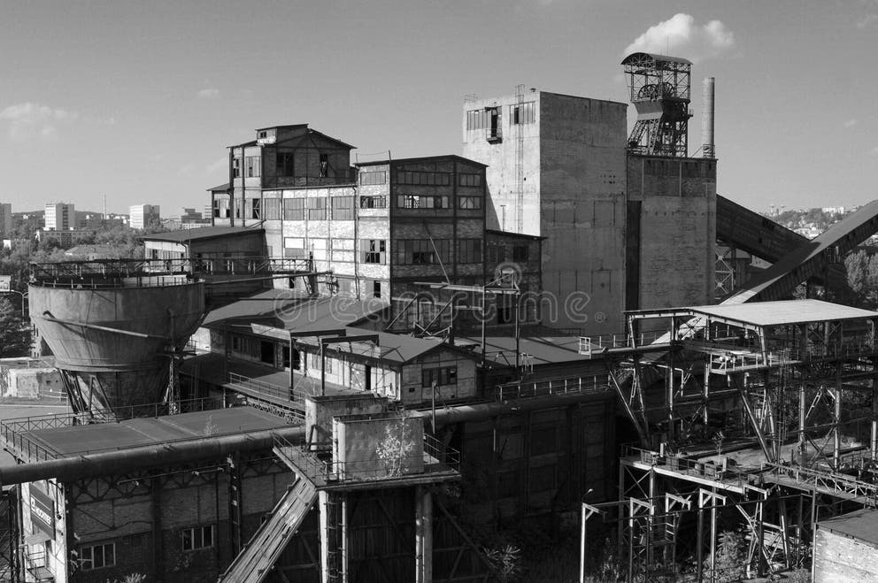 Mine complex stock photo. Image of grunge, elevator, economy - 32827428