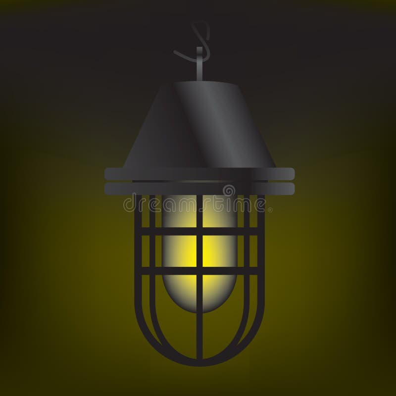 Mine lamp stock vector. Illustration of mining, industry - 203060630