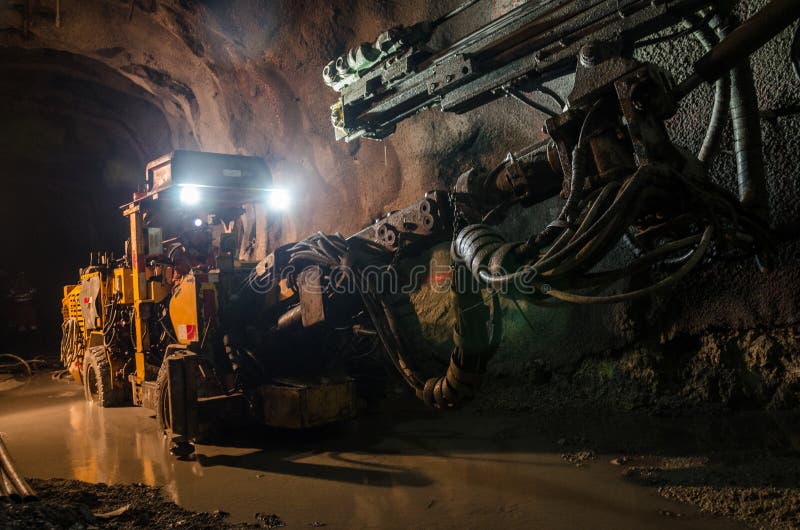 Mine Machine stock photo. Image of labor, dark, engineering - 109423310