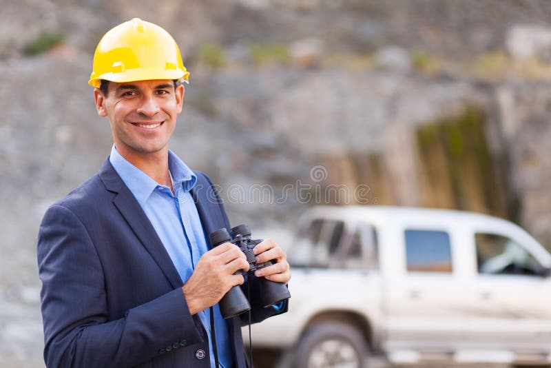 Mine manager stock image. Image of collar, foreman, cheerful - 31346307