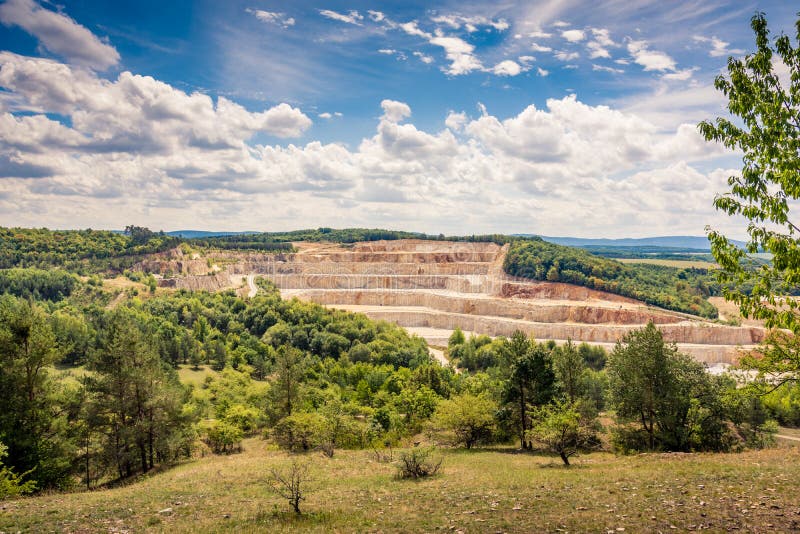 Mine in nature. stock photo. Image of iron, excavator - 99742978