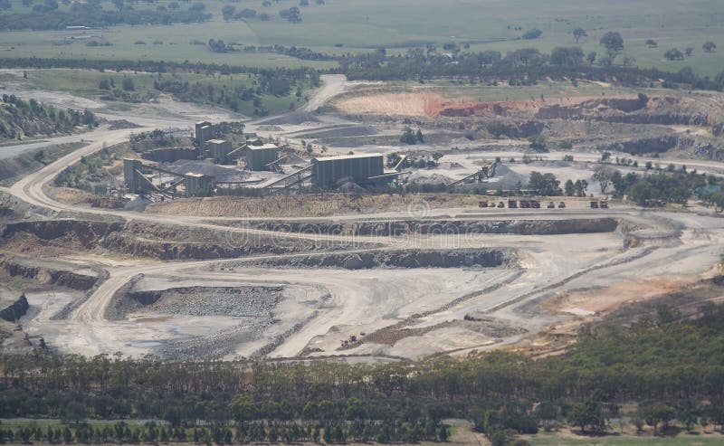Mine open extraction stock photo. Image of deep, land - 12679122