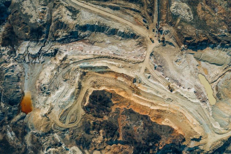 Mine pit stock photo. Image of deep, exploitation, earth - 148110086