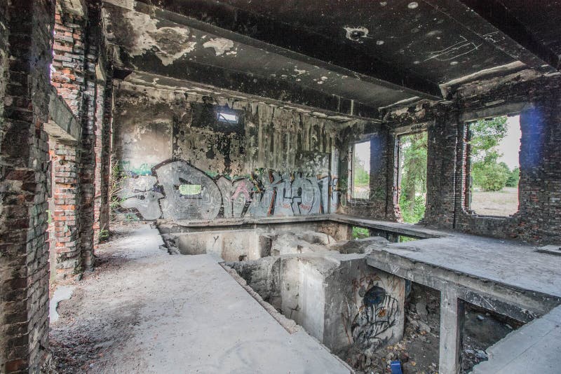 Mine ruins stock image. Image of poland, ruins, silesia - 124444141