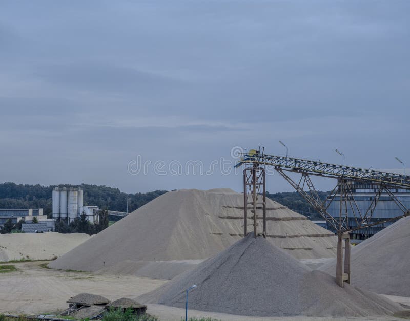 Mine and sand mining stock image. Image of gravel, steep - 218742479