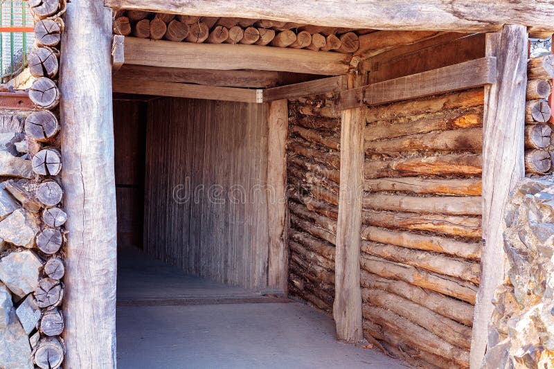 Mine Shaft Entry To Underground Gold Mine Stock Image - Image of door ...