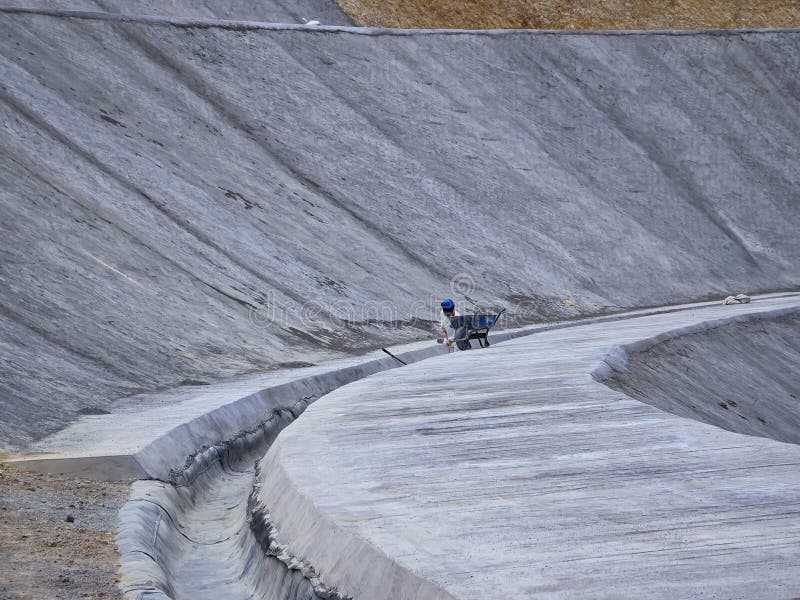Mine Slope Stabilization Process with Geosynthetics and Shotcrete Stock ...