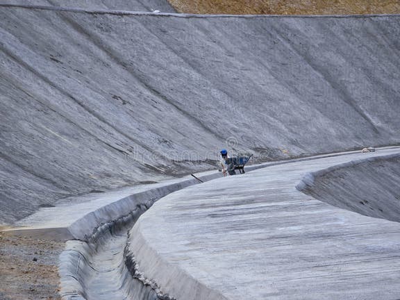 Mine Slope Stabilization Process with Geosynthetics and Shotcrete Stock ...