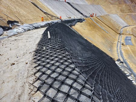 Mine Slope Stabilization Process with Geosynthetics and Shotcrete Stock ...