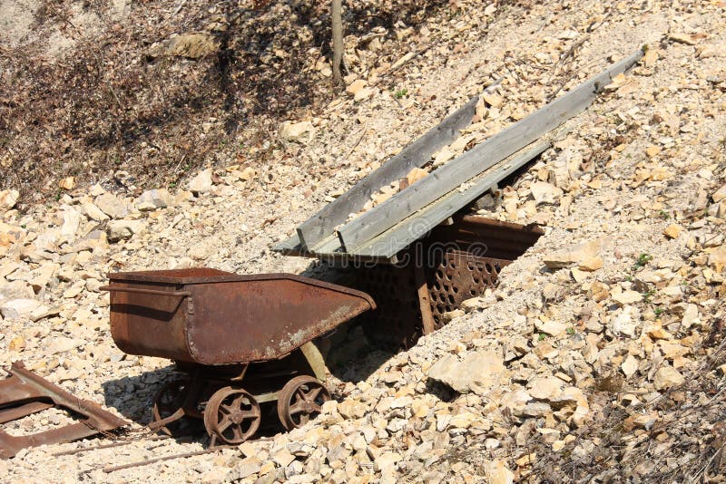 Trough for mining gold. stock image. Image of plant, outdoors - 6686007