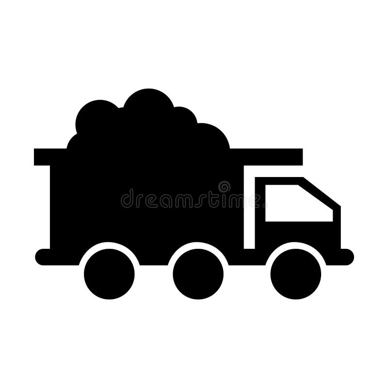 Mine truck isolated icon stock vector. Illustration of design - 90951665