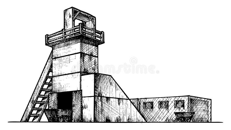 Mine stock vector. Illustration of mining, vintage, extraction - 36540035