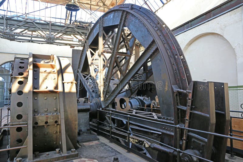 Mine Winding machinery stock photo. Image of lift, engine - 144427038