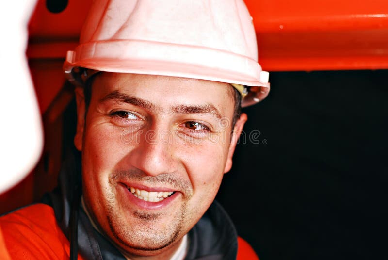 Mine worker sweaping stock image. Image of blue, thought - 4881153