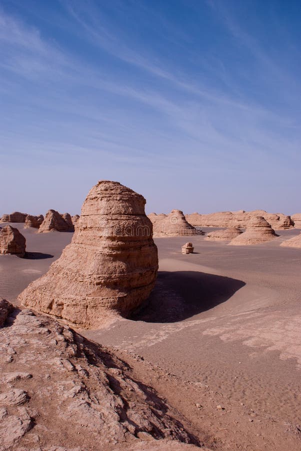 Mine of Yadan landform stock photo. Image of weathering - 18665188