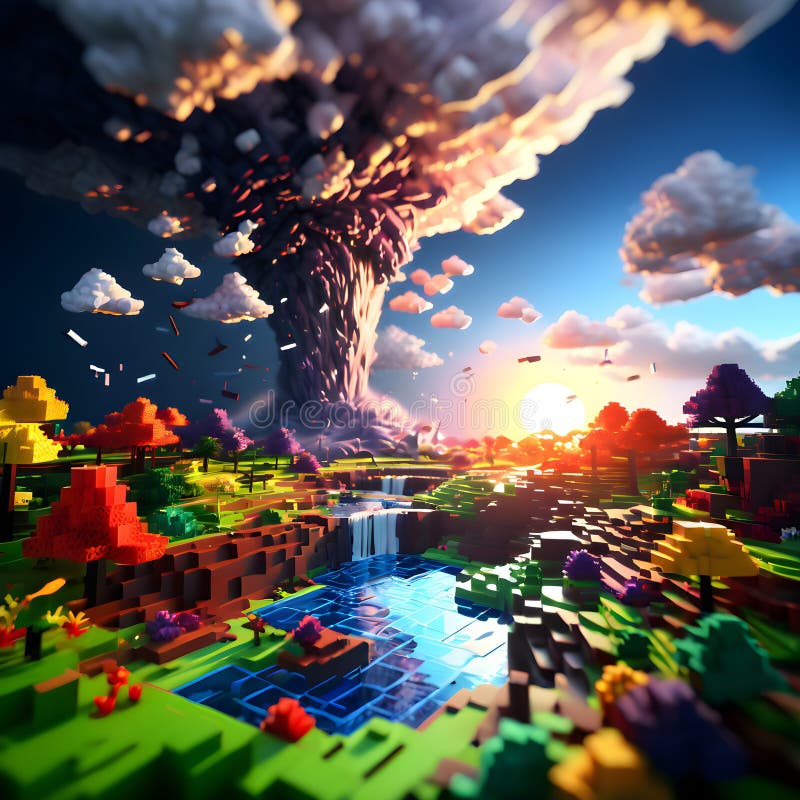 Minecraft Tornado Wallpaper Wither Storm 3d Minecraft Wallpaper