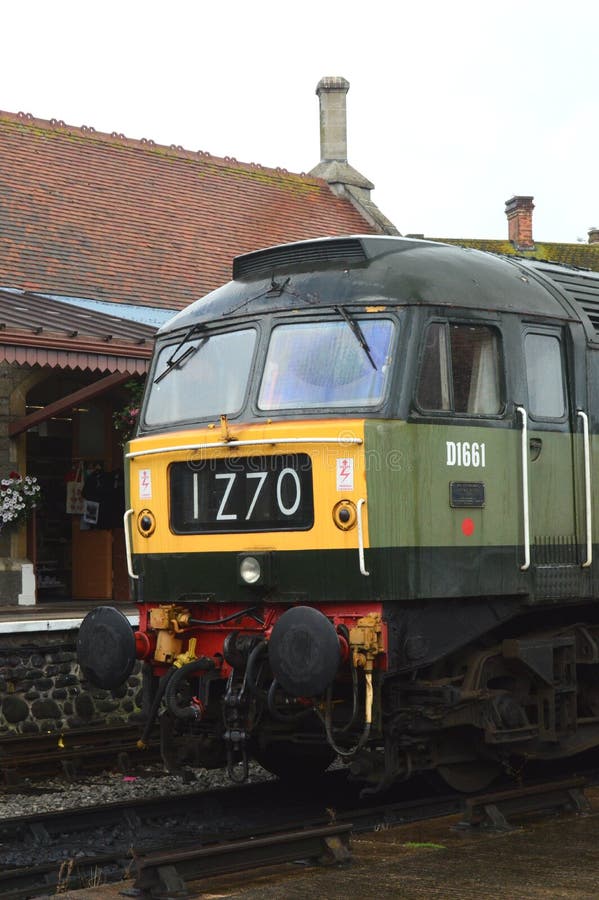 British Rail Class 47 Diesel Locomotive North Star Outside Minehead ...