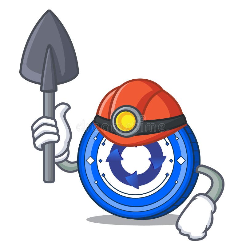 Miner Cryptonex Coin Mascot Cartoon Editorial Stock Photo ...