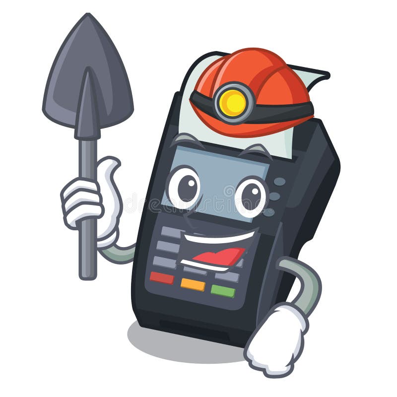 Miner EDC Machine in the Cartoon Shape Stock Vector - Illustration of ...