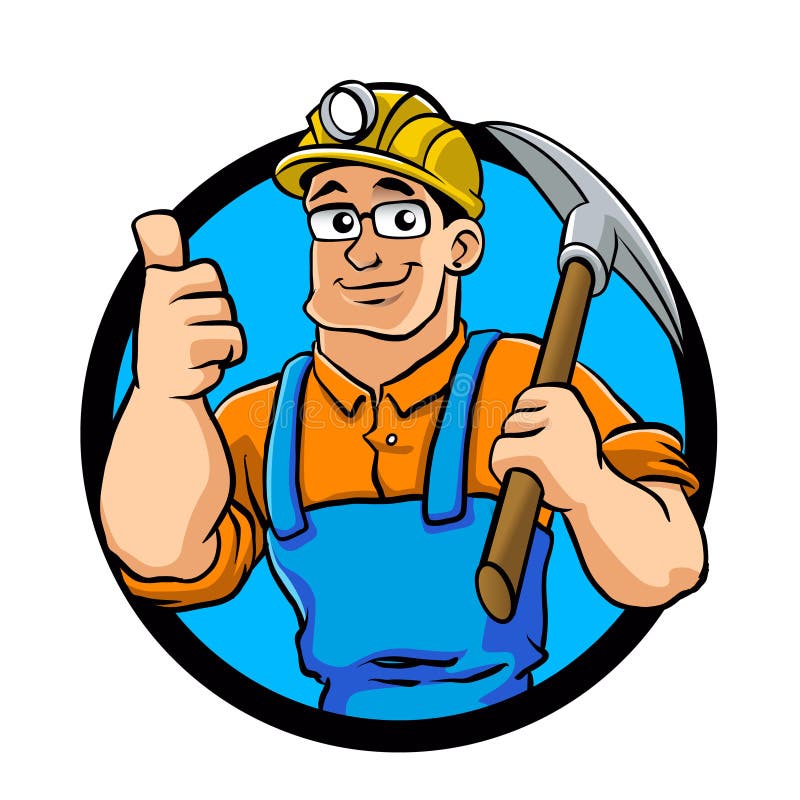 Miner clipart stock illustration. Illustration of light - 9419573