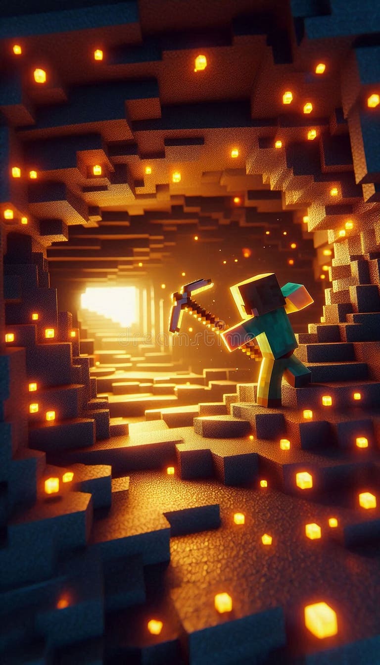 Minecraft Pickaxe Stock Illustrations – 33 Minecraft Pickaxe Stock ...