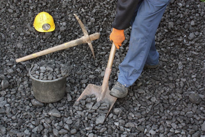Coal Mining Shovel Pickaxe Bucket Mine Stock Photos - Free & Royalty ...