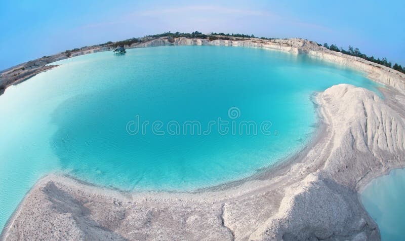 Mineração ex do caulim foto de stock. Imagem de verde - 19122136