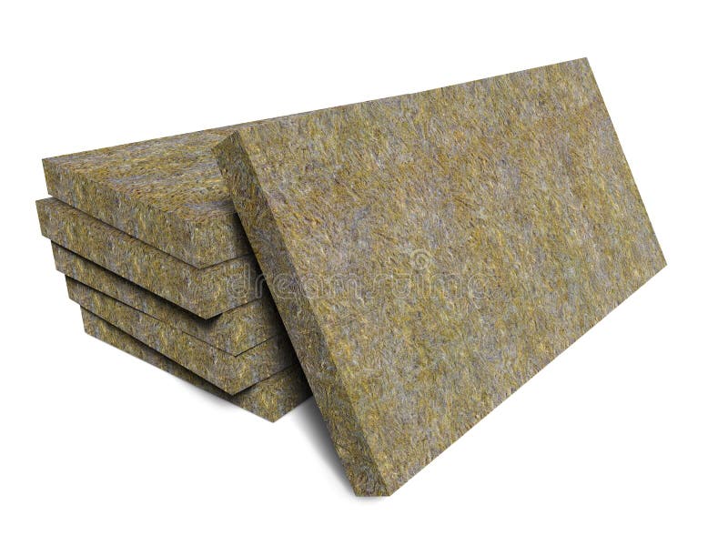 Mineral Basalt Rock Wool Mats Stack Stock Illustration - Illustration ...
