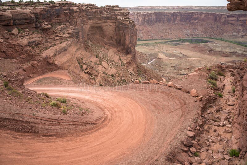 Mineral Bottom Switchbacks Dirt Road Stock Image - Image of path ...