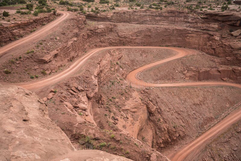 Mineral Bottom Switchbacks Dirt Road Stock Image - Image of dirtroad ...