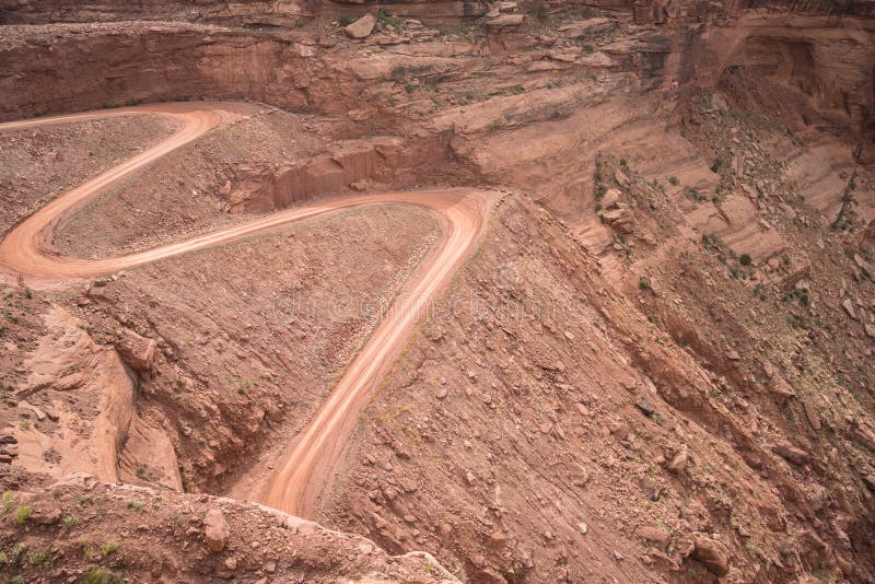 Mineral Bottom Switchbacks Dirt Road Stock Photo - Image of landscape ...