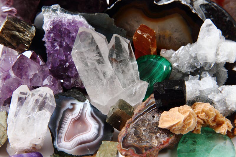 Polished rocks and stones stock image. Image of assorted - 12824817