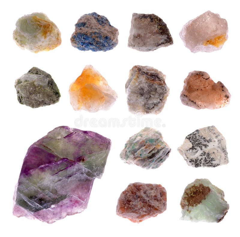 Rocks Minerals Collection Hobby Stock Image - Image of copyspace, earth ...