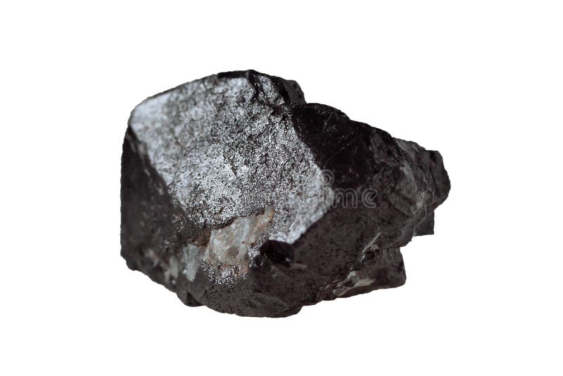 Mineral De Magnetita Isolado No Preto Imagem de Stock - Imagem de ...